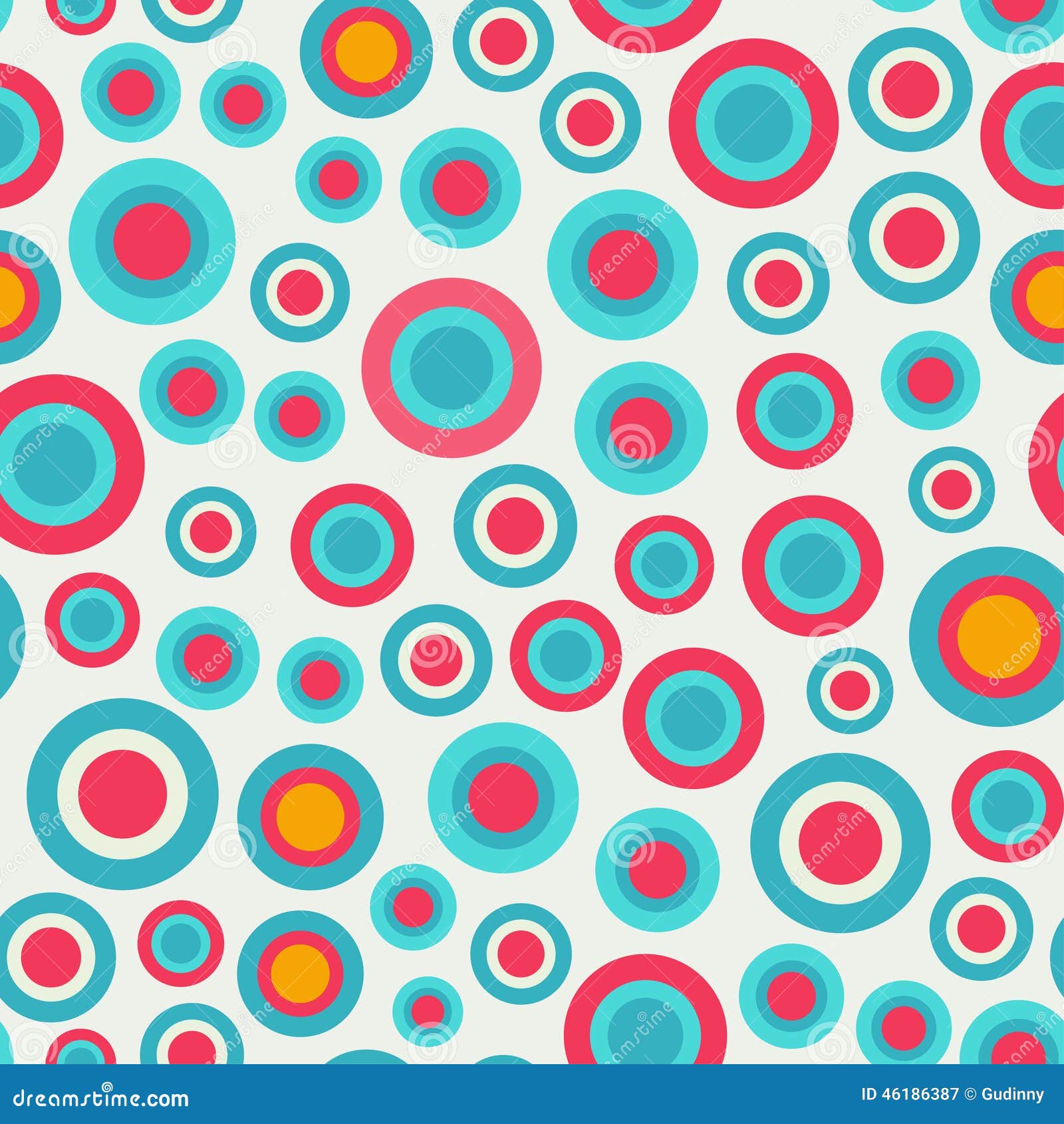 Bright Circle Seamless Texture Stock Vector - Illustration of kids ...