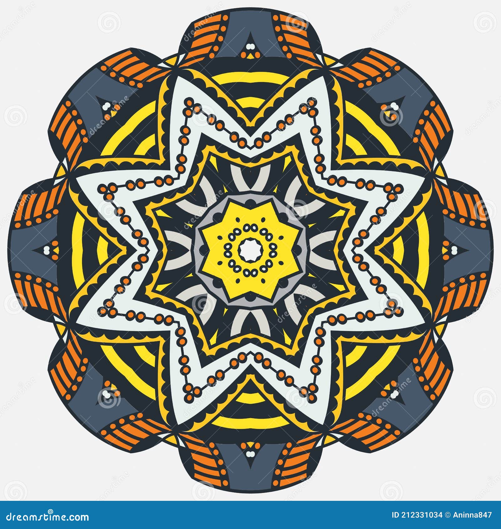 Bright Circular Pattern, Design Element Stock Vector - Illustration of ...