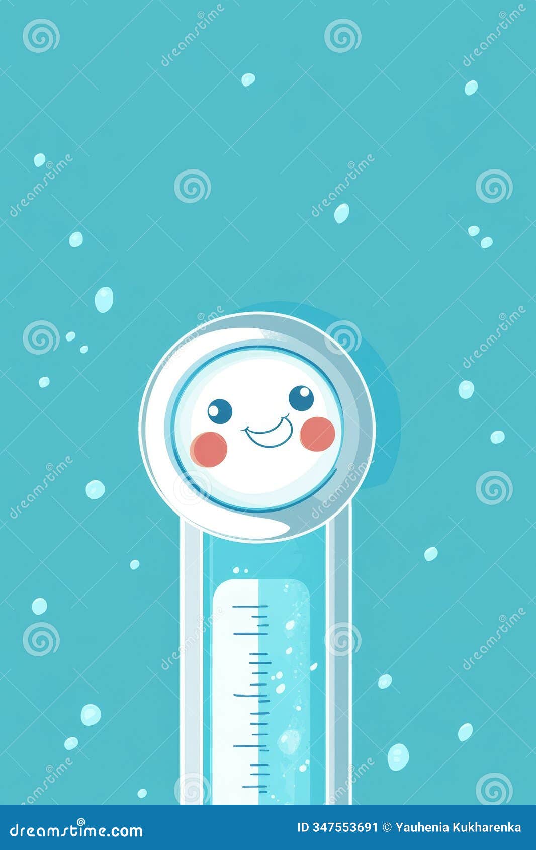 Cartoon Thermometer Medical Background Stock Illustration ...