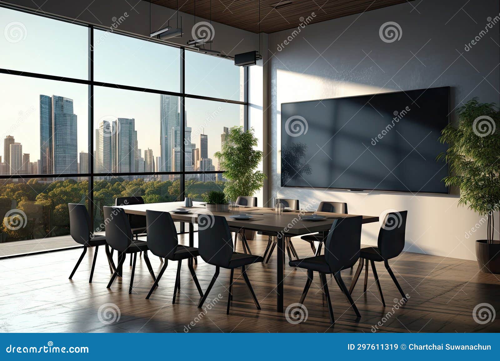 Bright and Clean Office Environment Abstract Background Bright Office ...