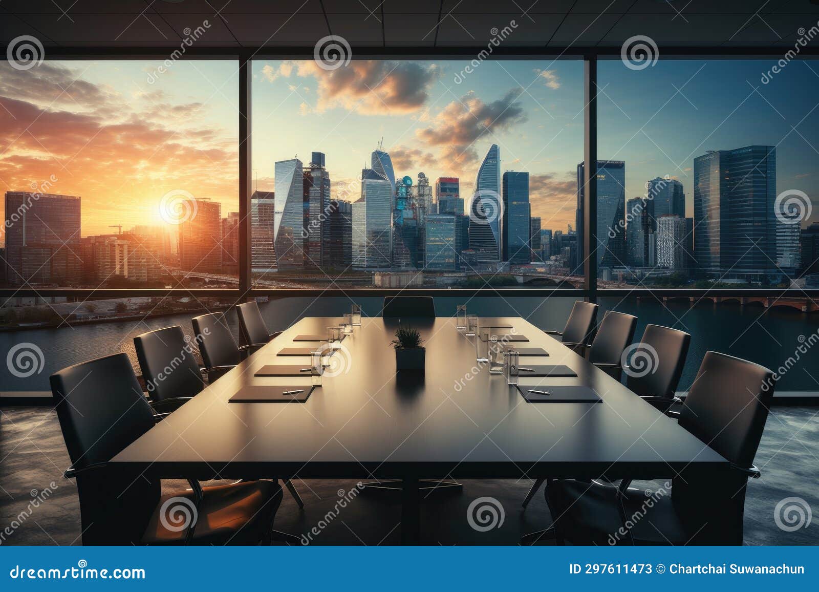 Bright and Clean Office Environment Abstract Background Bright Office ...