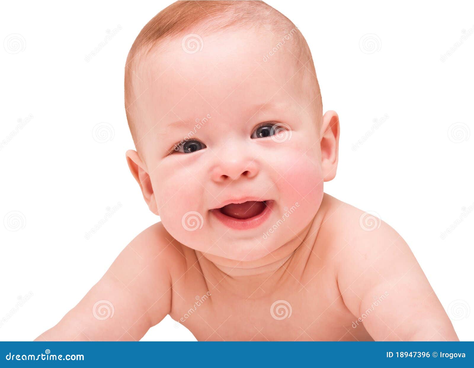 Bright Closeup Portrait of Adorable Baby Stock Photo - Image of emotion ...