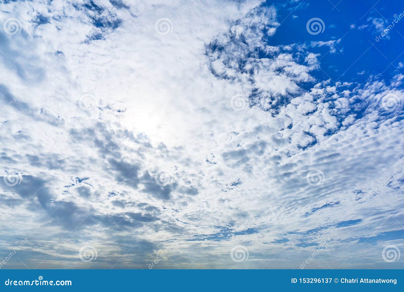 Bright Cloudy Day and Sky Nature Background Stock Image - Image of ...