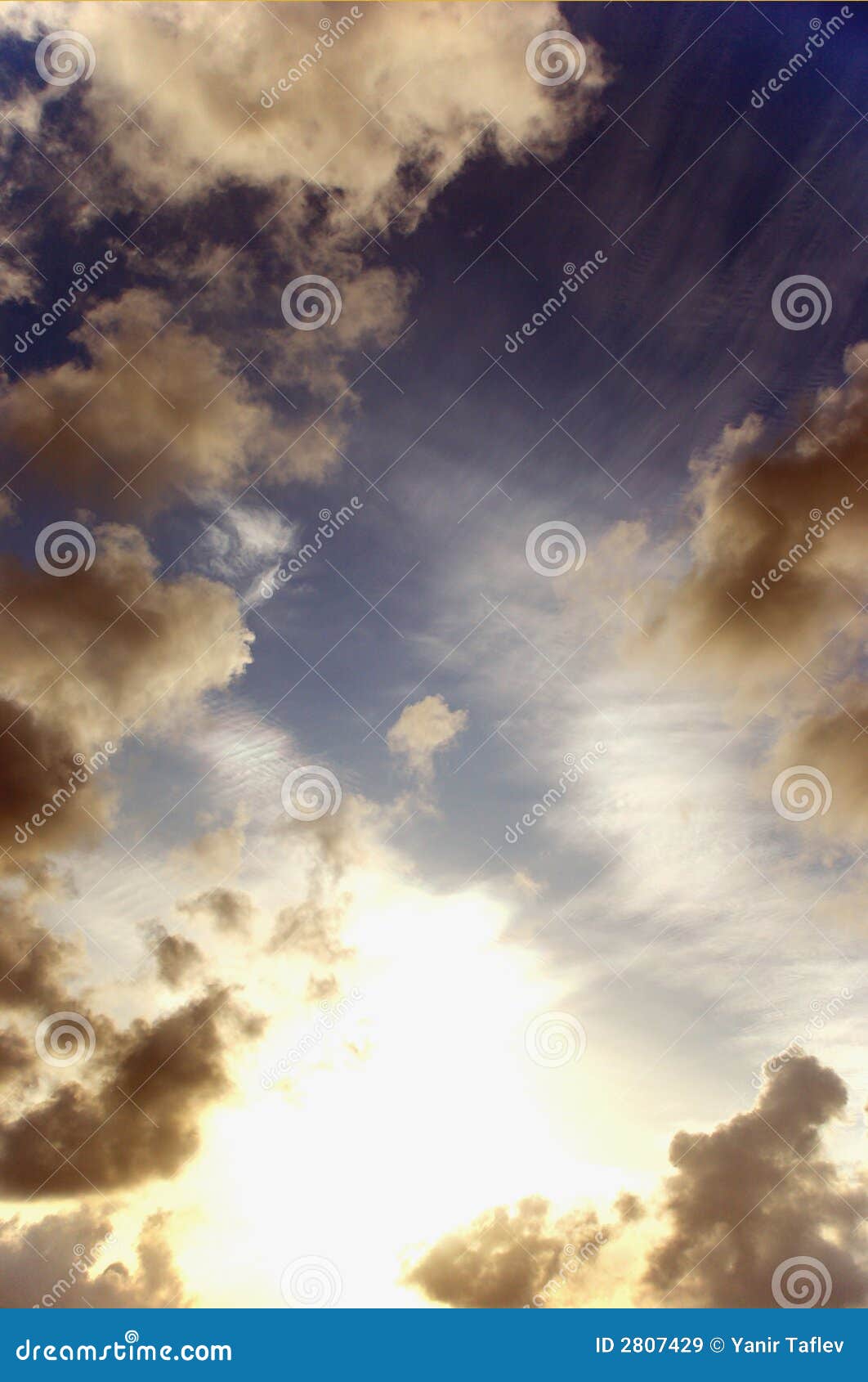 Bright cloudy sky stock image. Image of firmament, empyreal - 2807429