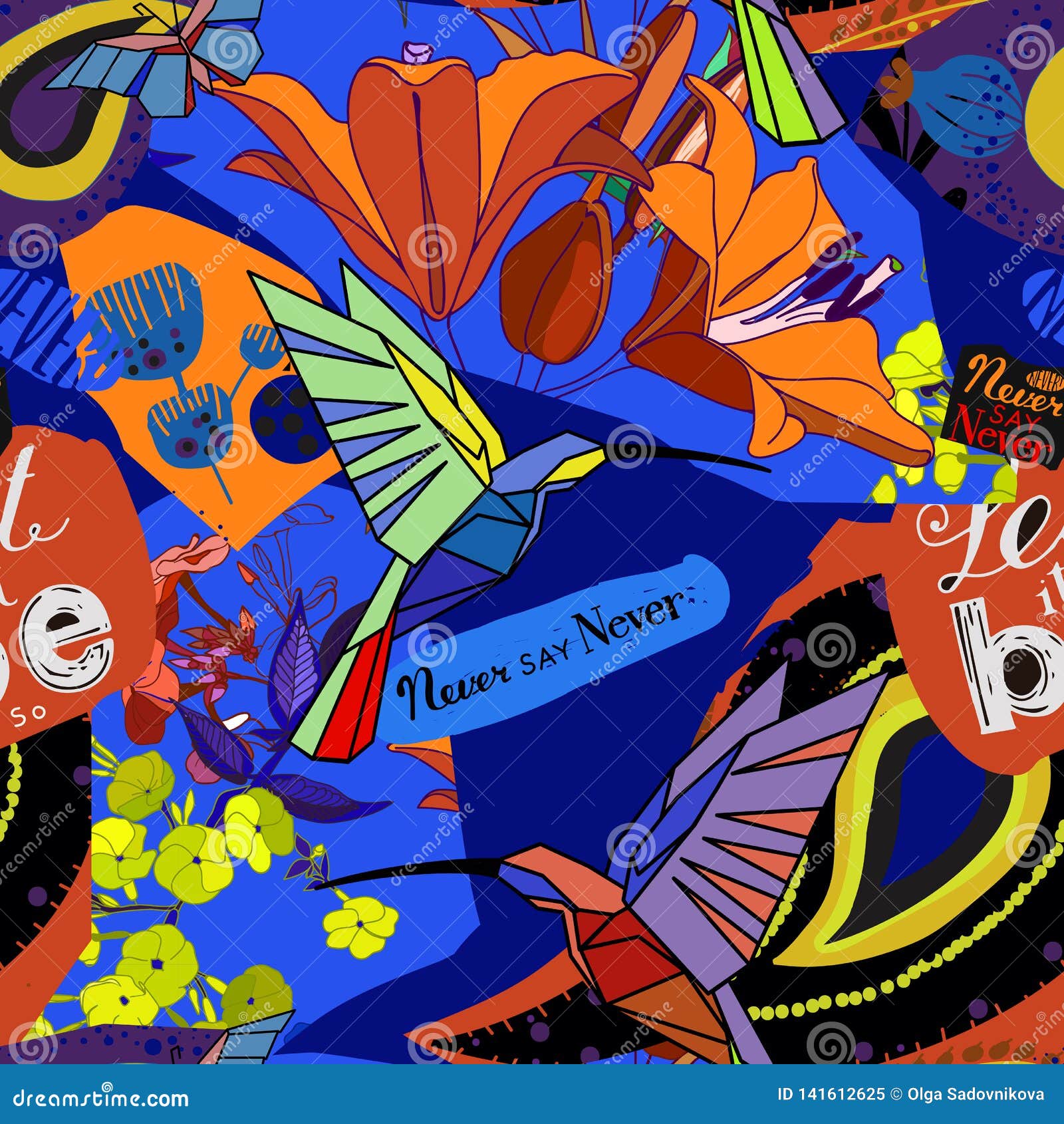 Bright collage stock vector. Illustration of collage - 141612625