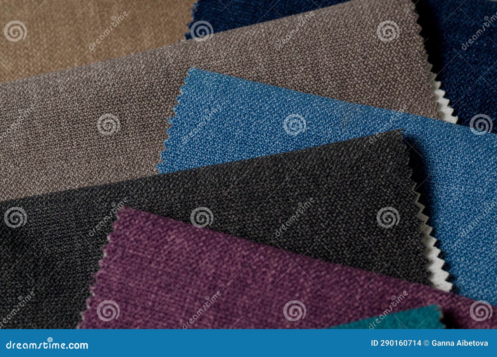 Bright Collection of Gunny Textile Samples. Fabric Texture Background ...