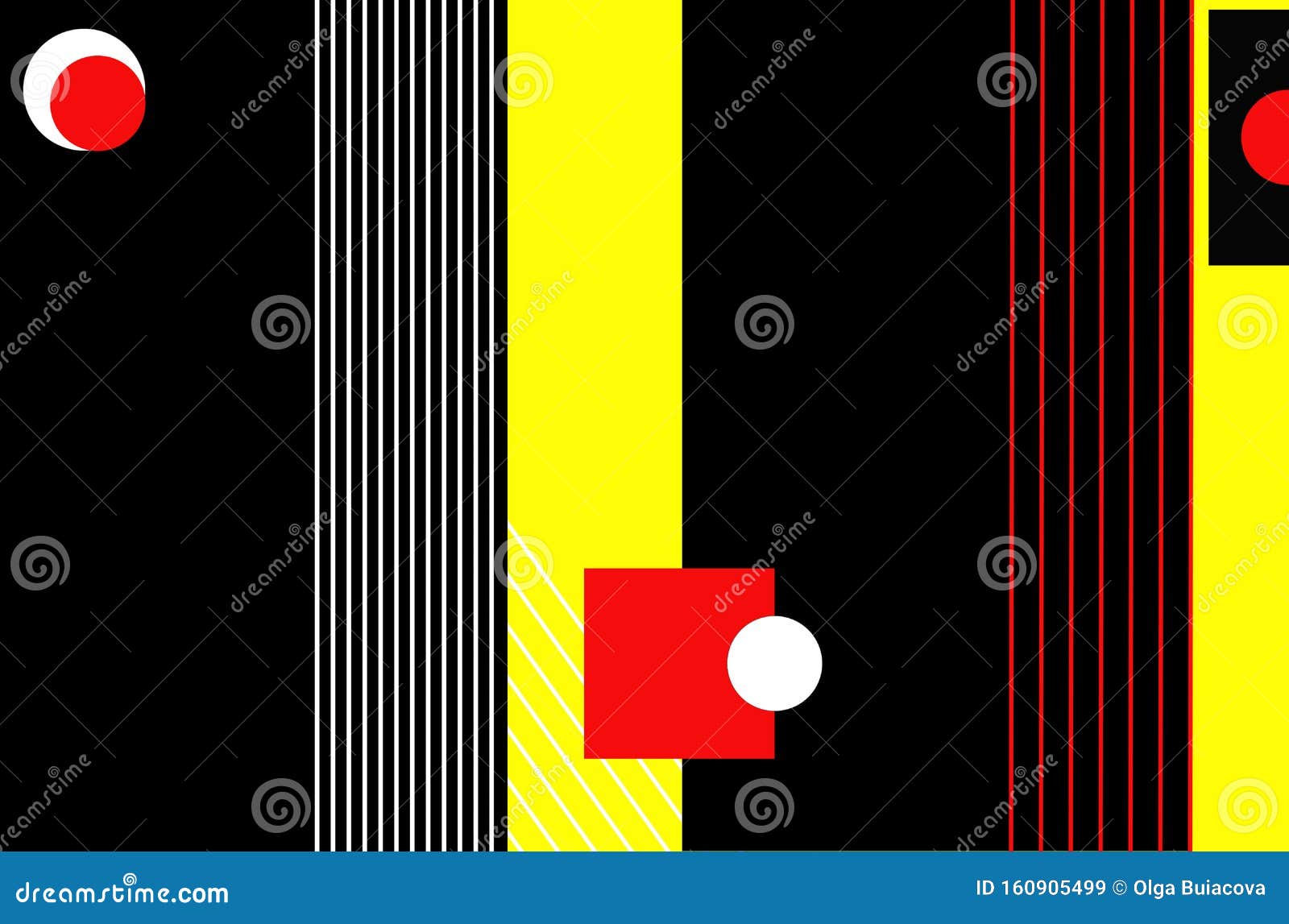 Bright Color Background in Avant-garde Style. Texture Units for ...