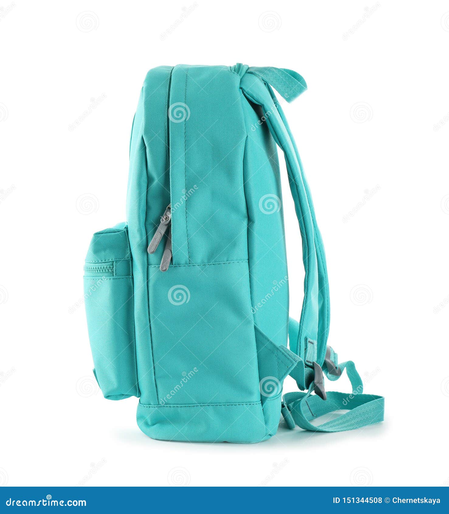 Bright Color Backpack on White. School Stationery Stock Photo - Image ...