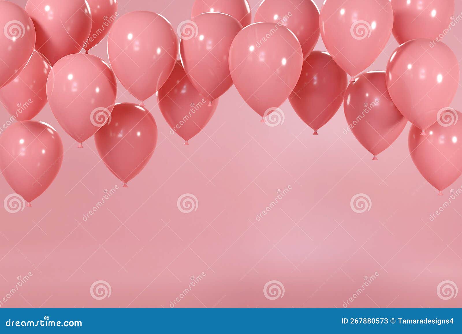 Bright Color Balloons Background Stock Illustration - Illustration of ...