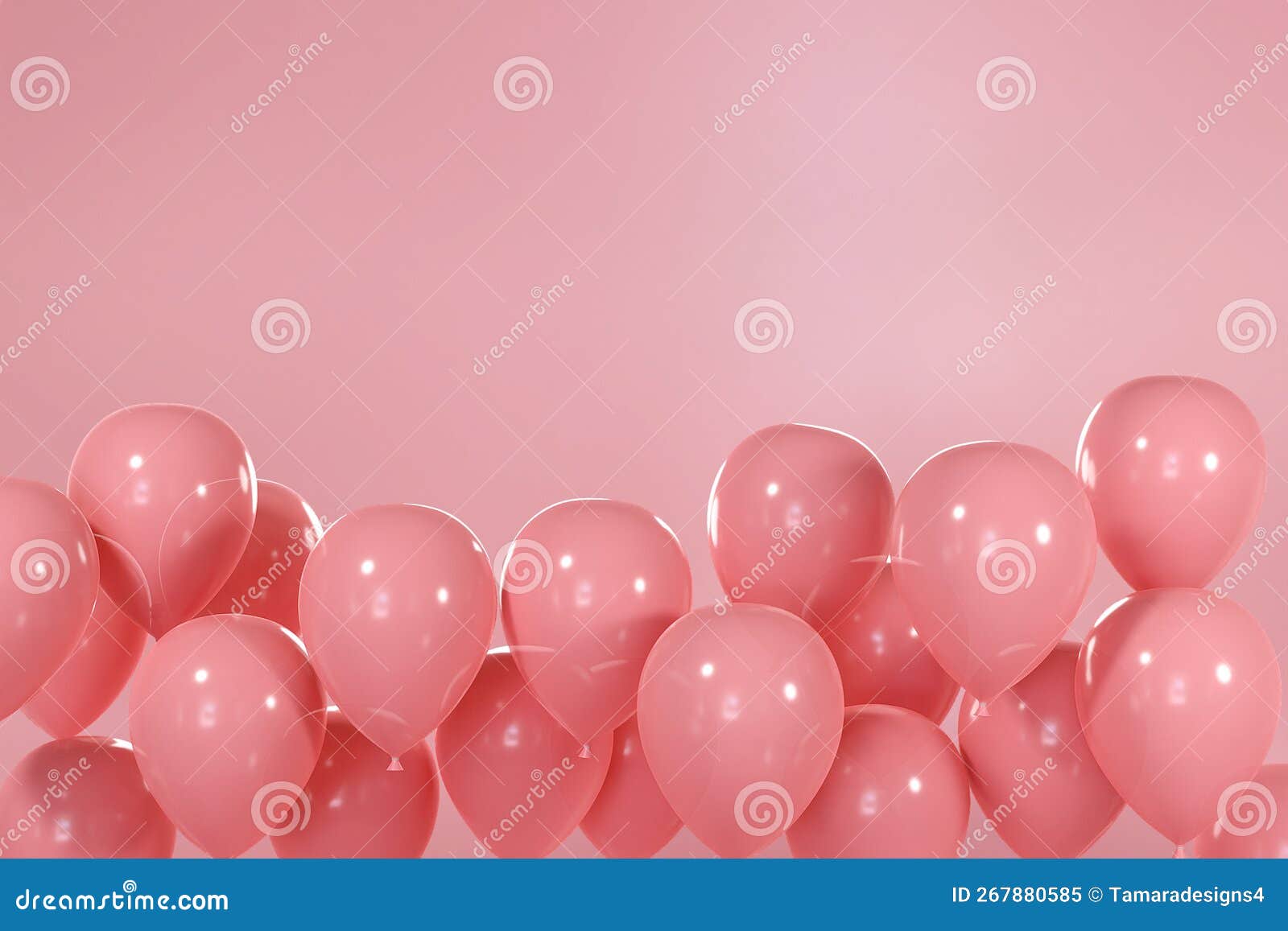 Bright Color Balloons Background Stock Illustration - Illustration of ...