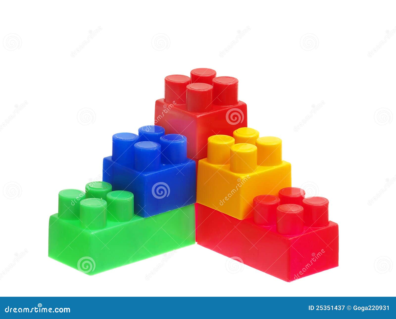 Bright Color Building Blocks Stock Image - Image of cube, colourful ...