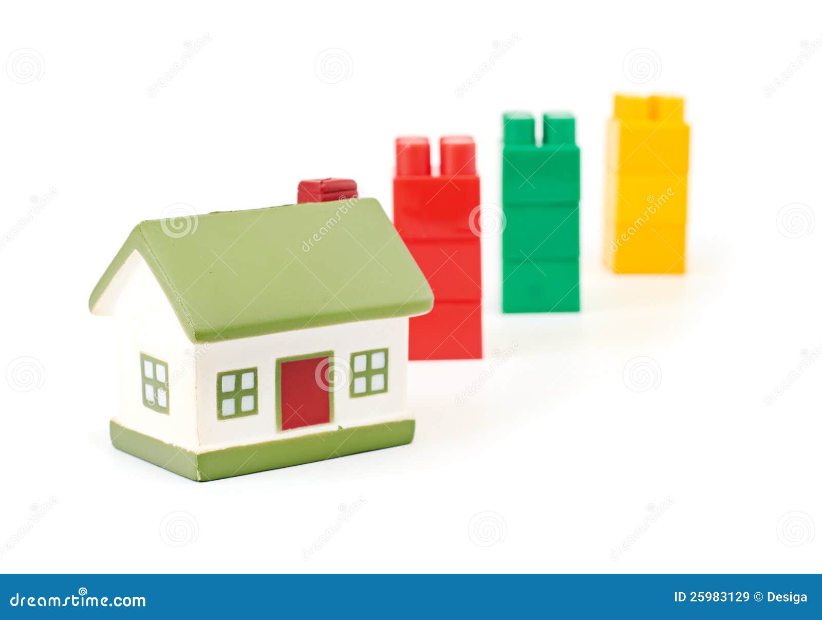 Bright Color Building Blocks Stock Image - Image of childhood, block ...