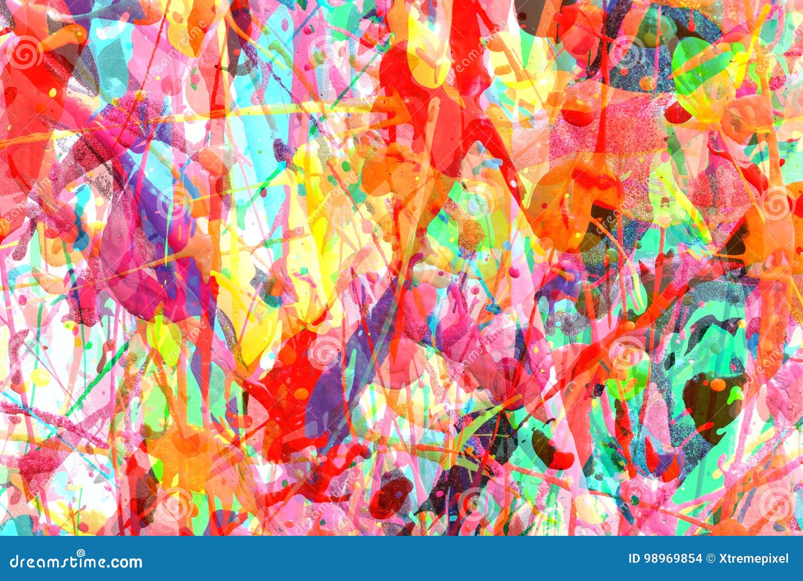 Bright color chaos stock photo. Image of splash, patterns - 98969854