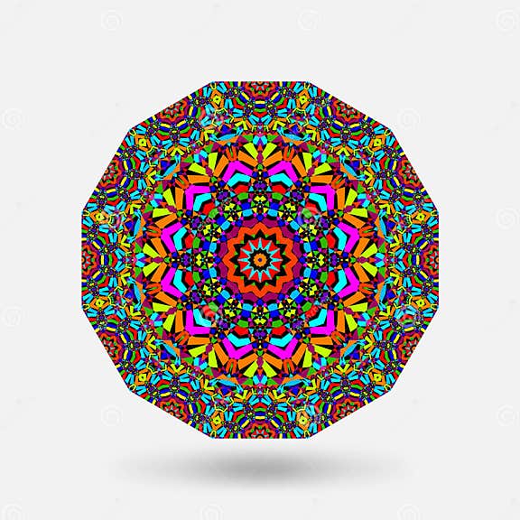 Bright Color Circular Kaleidoscope Pattern Stock Illustration ... Bright Color Circular Kaleidoscope Pattern Stock Illustration ...