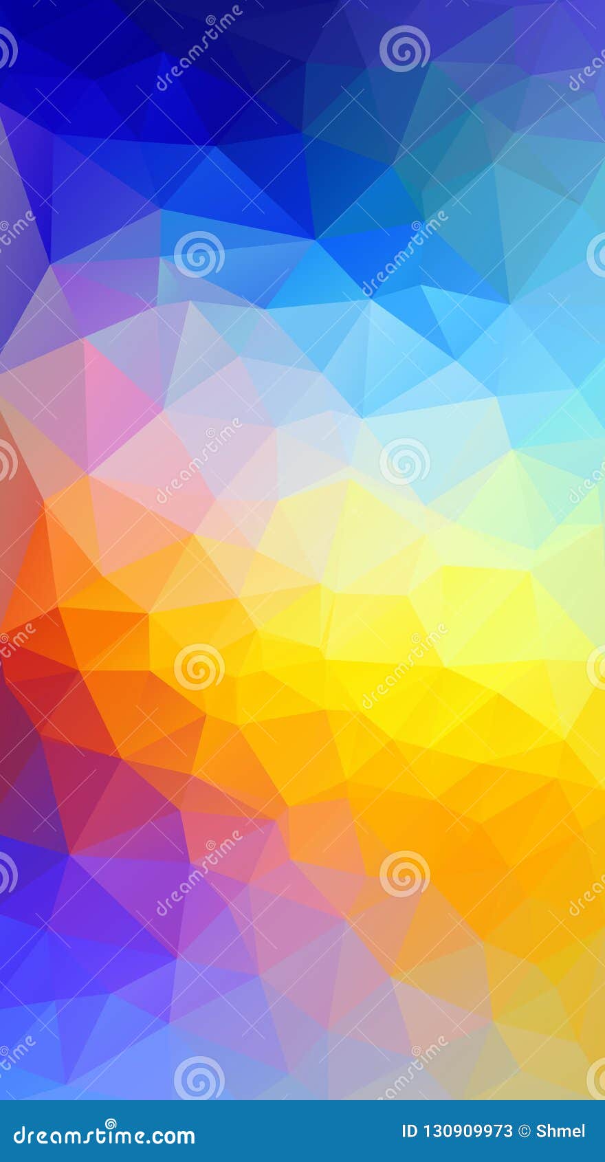 Bright Color. Flat Triangle Bright Red and Blue Gradient Background ...
