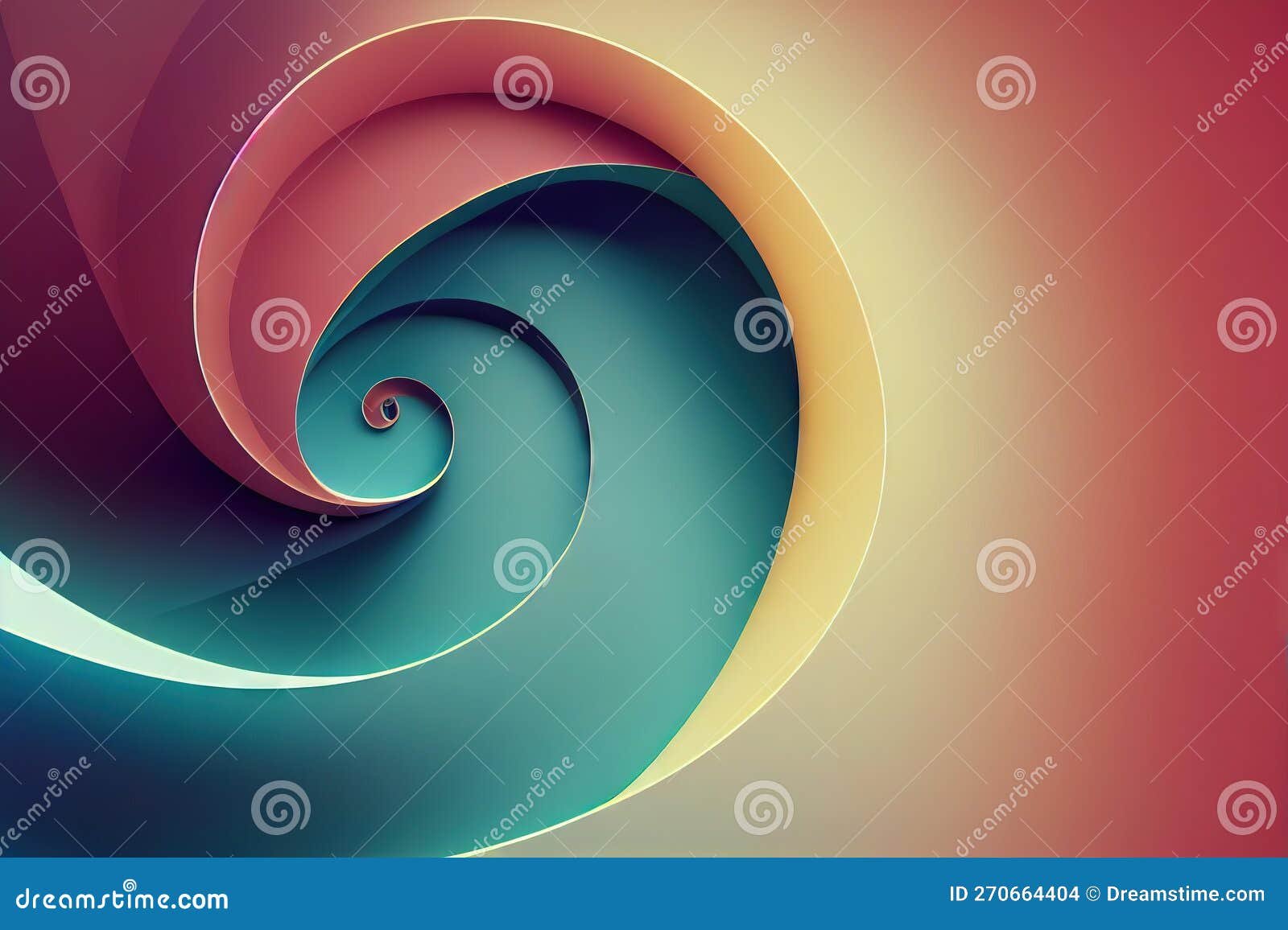 Bright Color Forms Mixed with Each Other, Digital 3d Illustration for ...