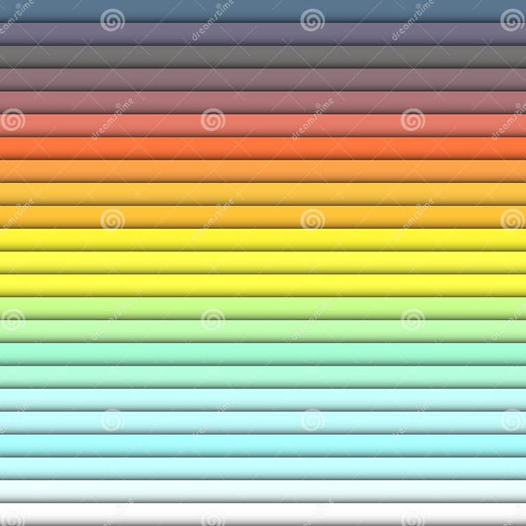 Bright Color Horizontal Rectangles, Colorful Design with Overlapping ...