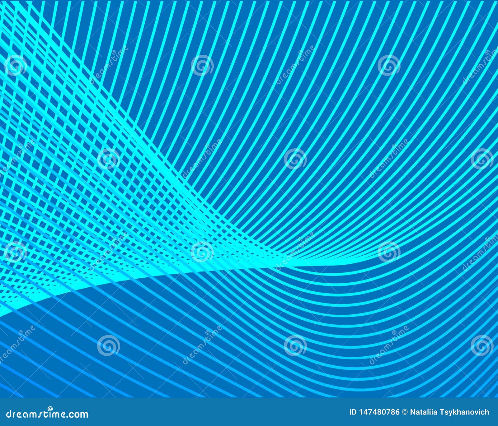 Bright Color Pattern Blue Grid Lines on a Background. Stock Vector ...