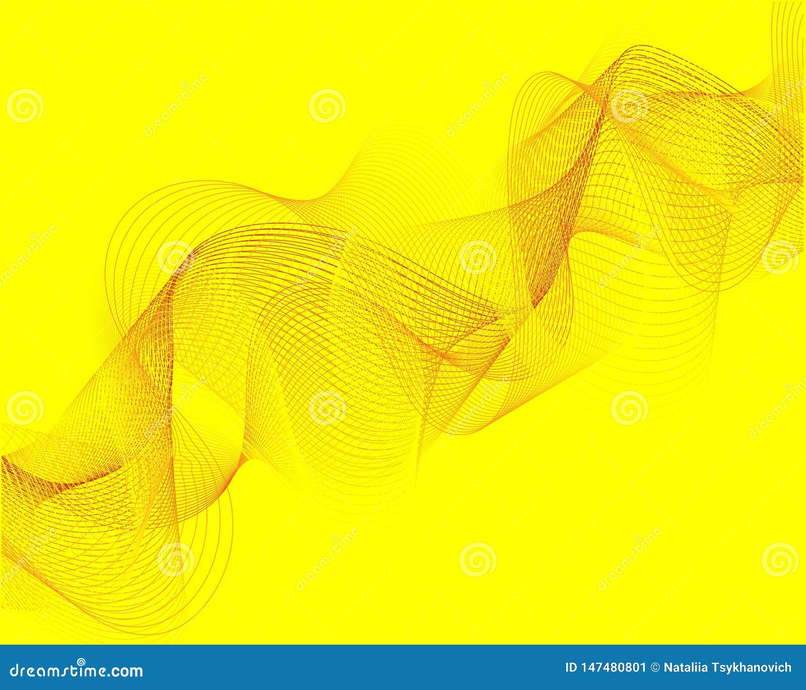 Bright Color Pattern Yellow Grid Lines on a Background. Stock Vector ...
