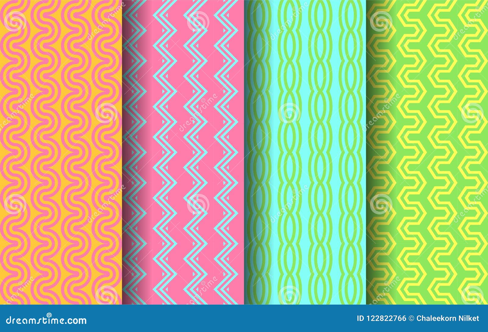 Bright Color Seamless Pattern. Graphic Design. Stock Vector ...