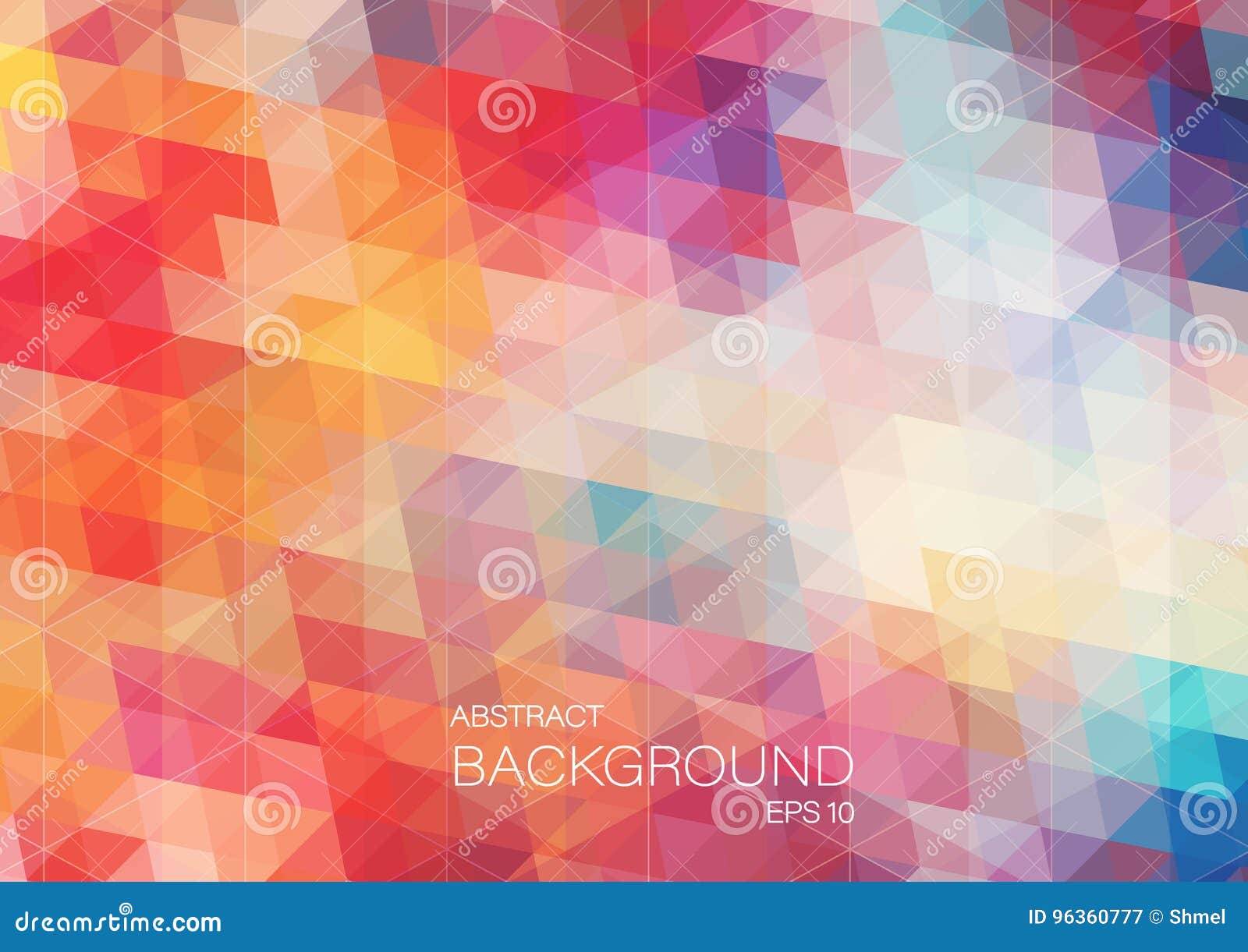 Bright Color Triangle Background Stock Vector - Illustration of vector ...