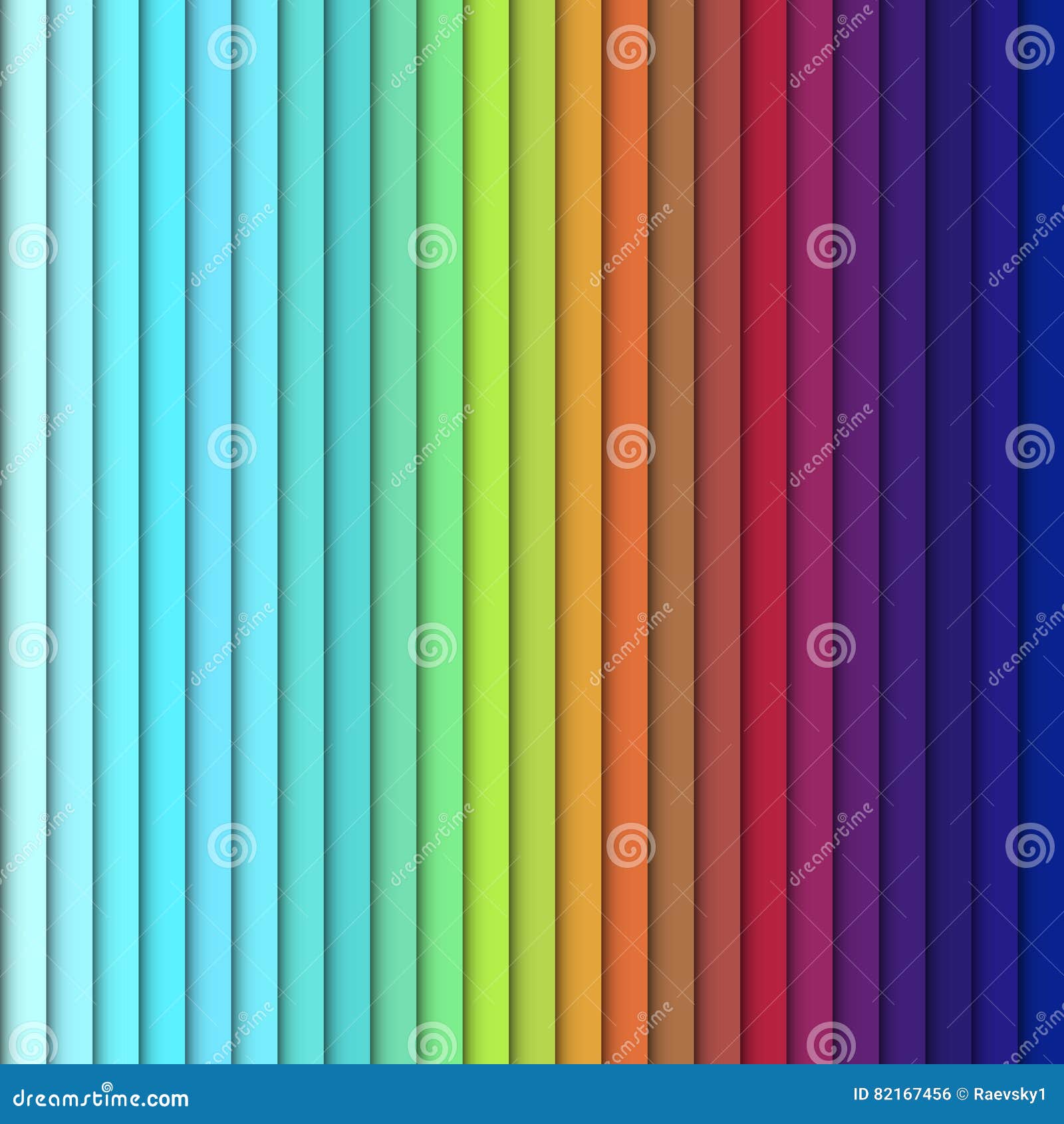 Bright Color Vertical Rectangles, Colorful Design with Overlapping ...