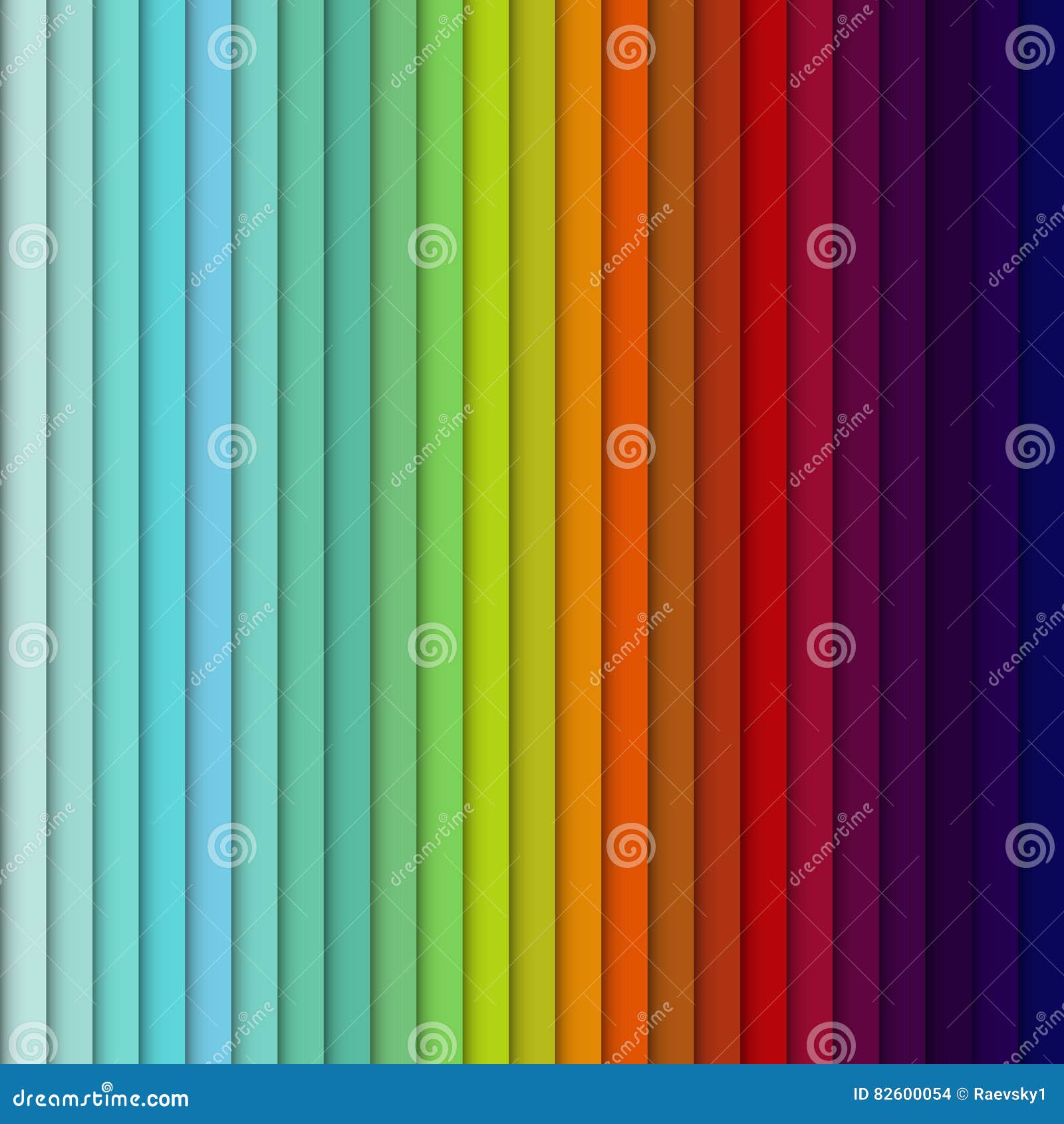 Bright Color Vertical Rectangles, Colorful Design with Overlapping ...