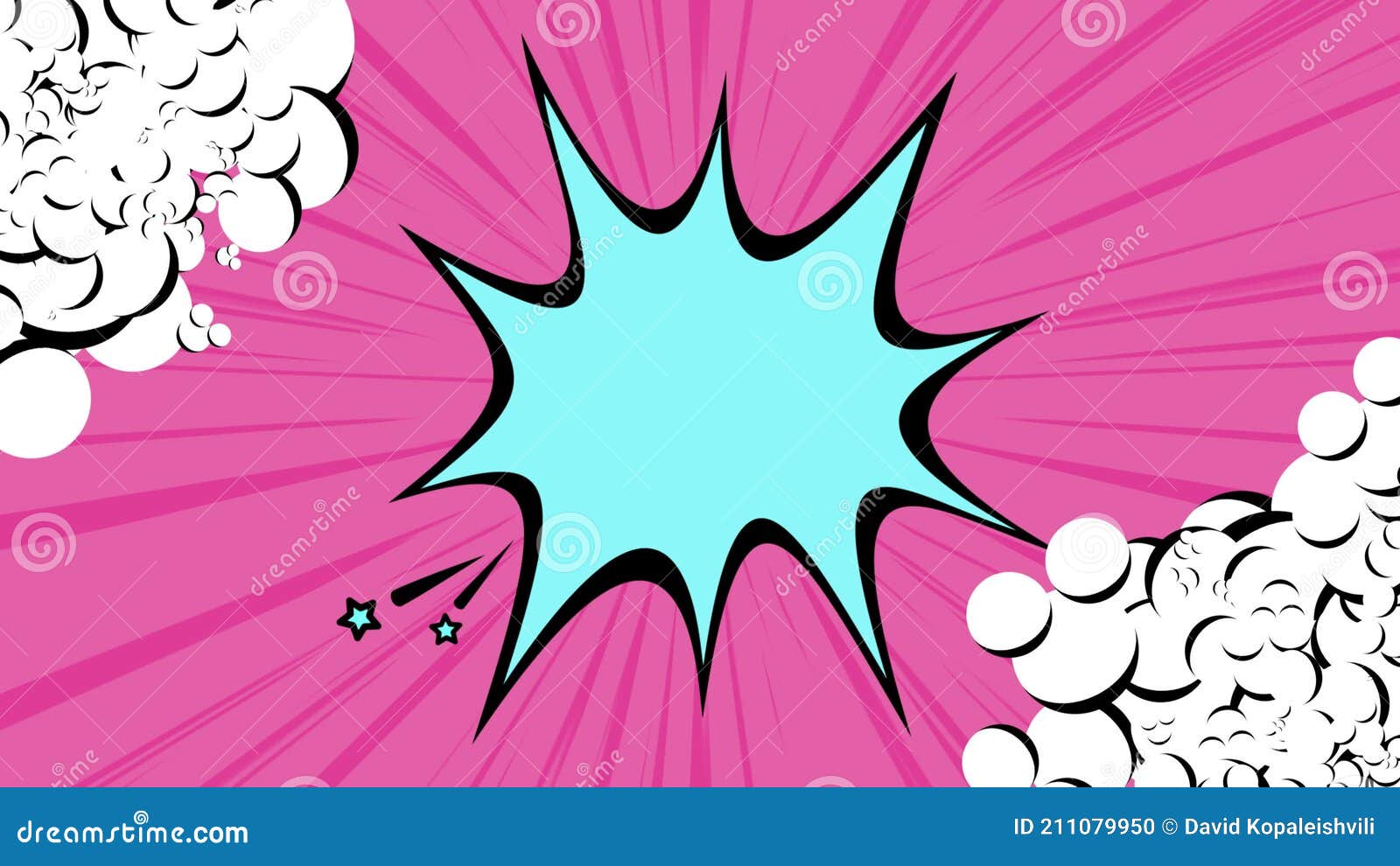 Animated Pop Art Comic Background with Place for Text. Stock Footage ...