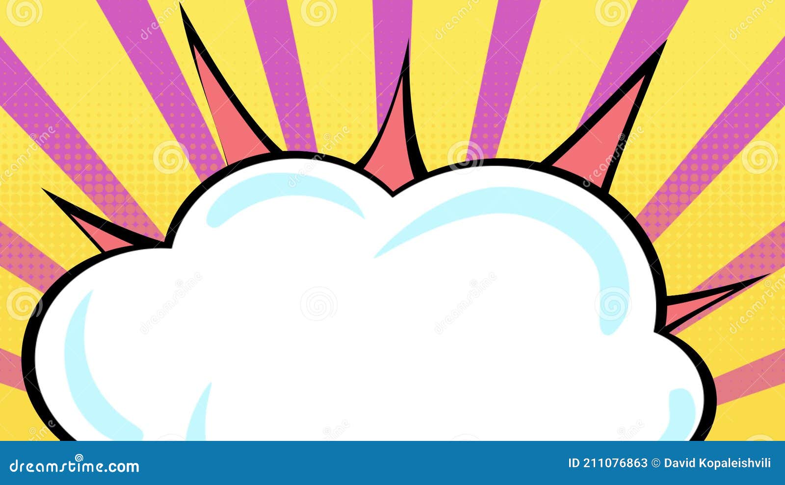 Animated Pop Art Comic Background with Place for Text. Stock Video ...