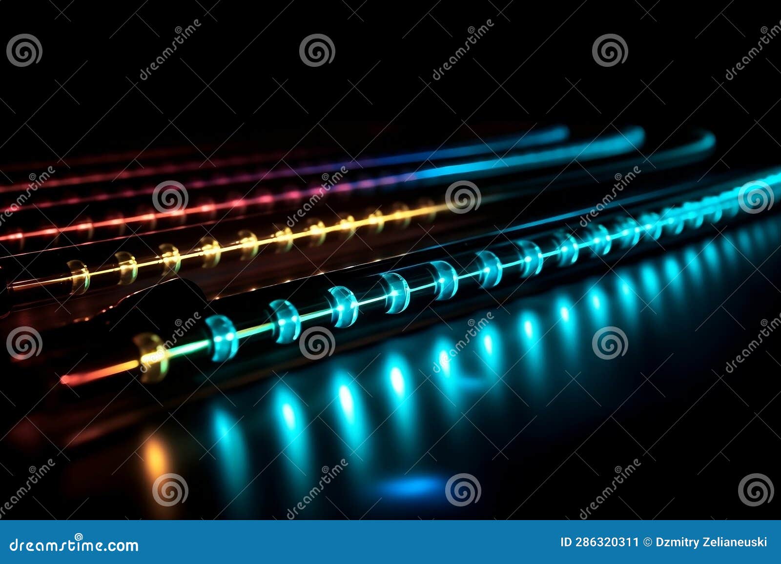 Bright Colored Backlight. Generative AI. Stock Illustration ...