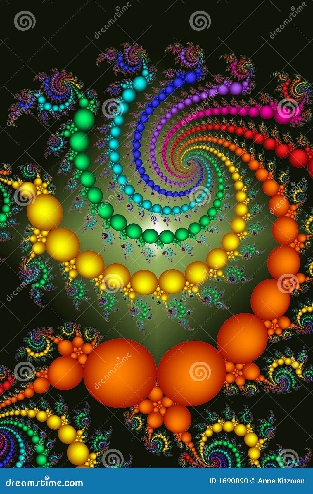 Bright Colored Beads Abstract Stock Illustration - Illustration of ...