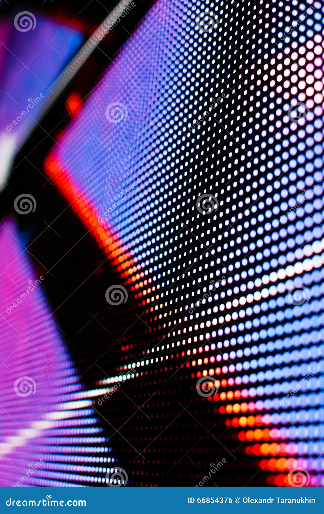 Bright Colored Blue and Red LED Smd Screen Stock Photo - Image of ...