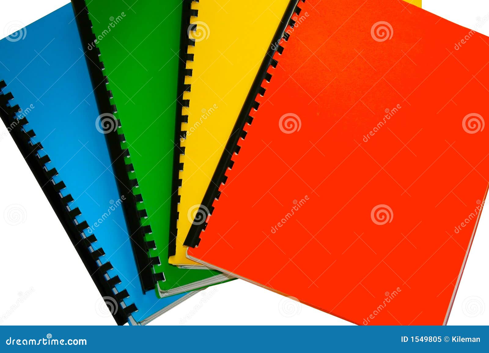 Bright Colored Books Isolated on White Stock Image - Image of bright ...