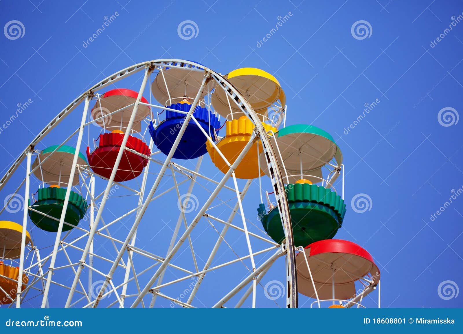 Bright colored carousel stock image. Image of light, bright - 18608801
