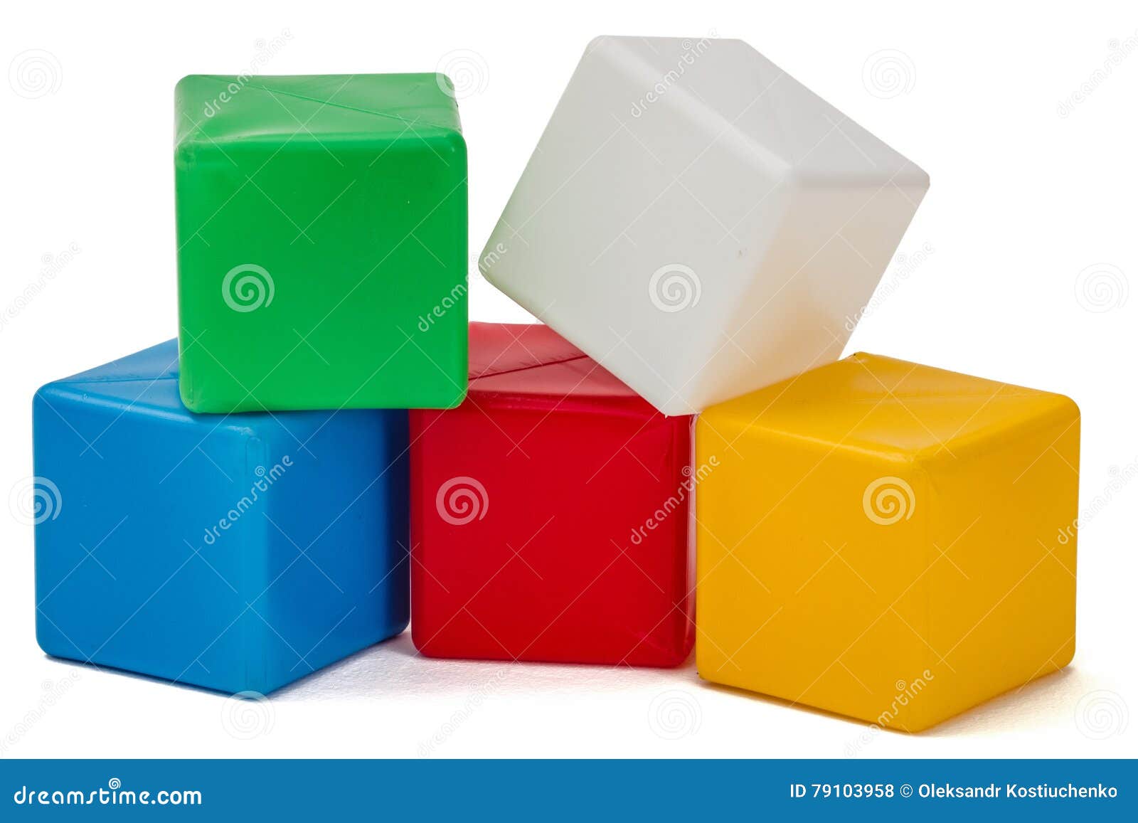 Bright Colored Childrens Cubes, Isolated on White Background Stock ... Bright Colored Childrens Cubes, Isolated on White Background Stock ...