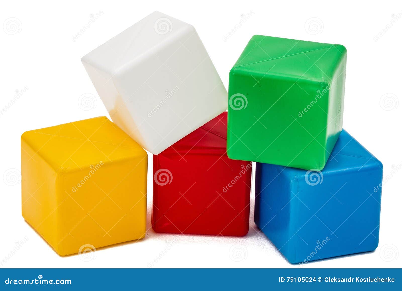 Bright Colored Childrens Cubes, Isolated on White Background Stock ... Bright Colored Childrens Cubes, Isolated on White Background Stock ...