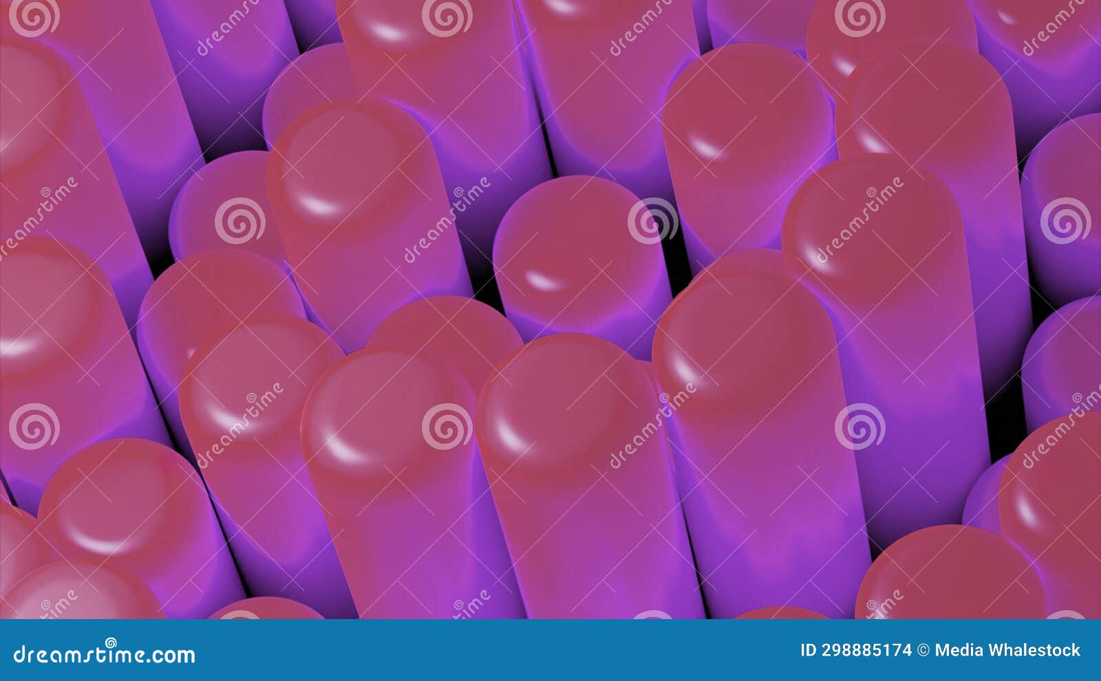 Bright Colored Columns Move in 3d Animation. Design. Stylish Modern ...