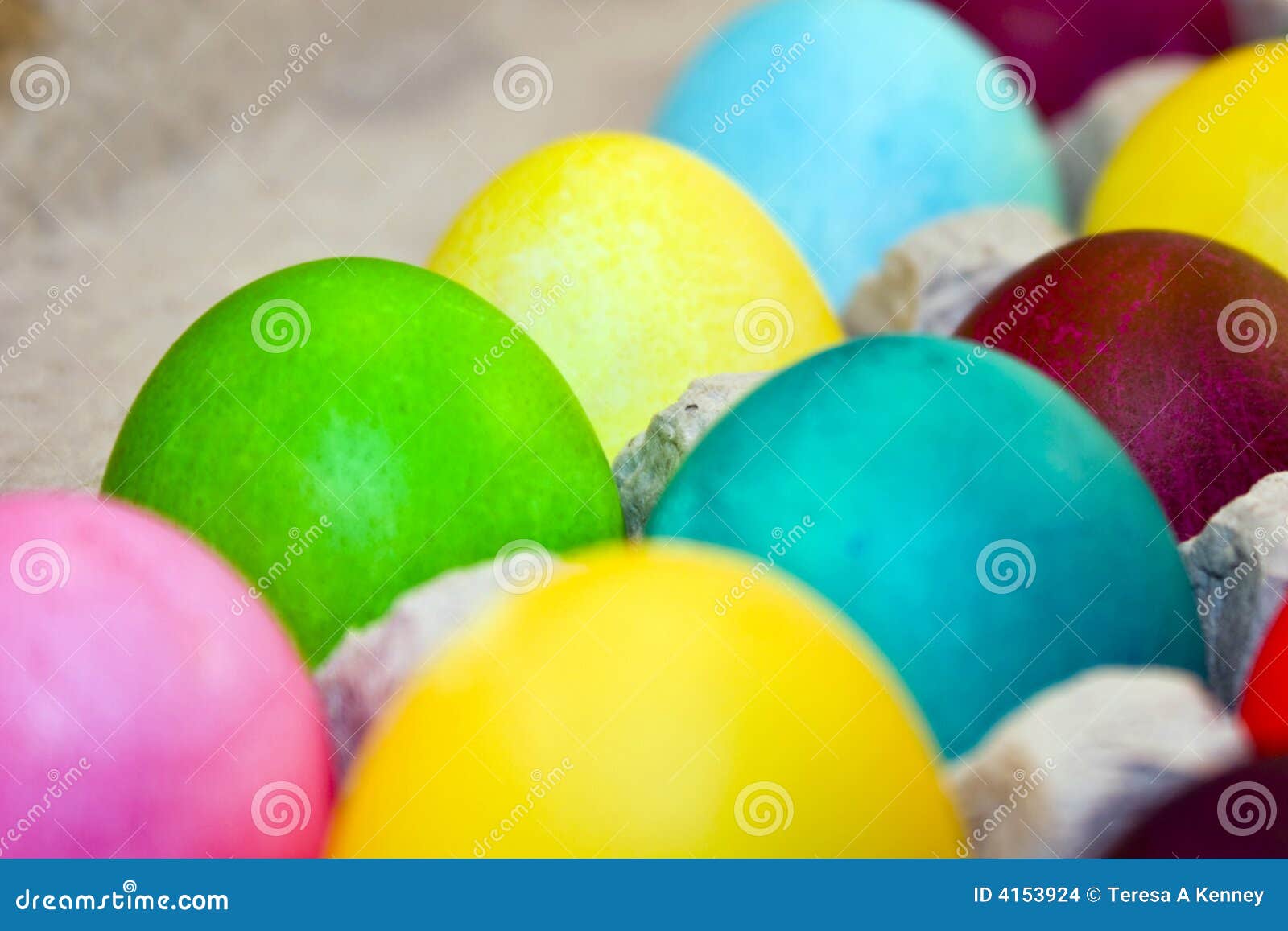 Bright Colored Eggs stock photo. Image of april, decorated - 4153924
