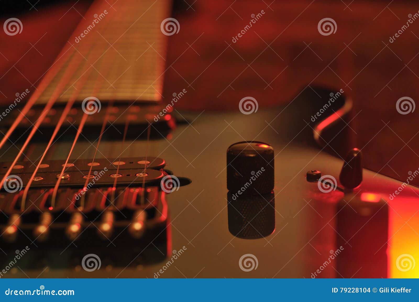 Bright Colored Electric Guitar Stock Photo - Image of musical ...