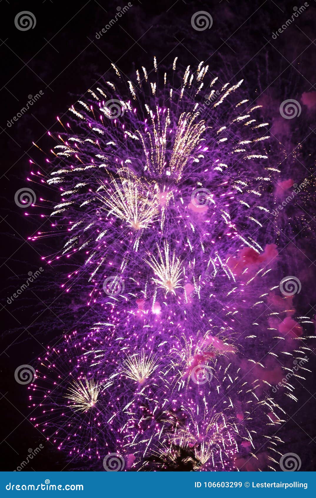 Bright Colored Fireworks on the Background Stock Image - Image of show ...