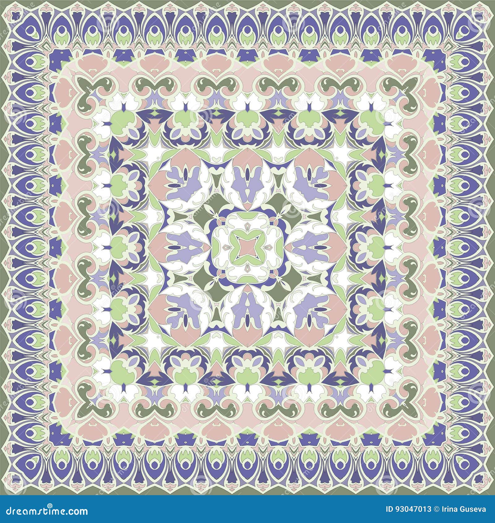 Bright Colored Handkerchief Stock Vector - Illustration of cotton ...