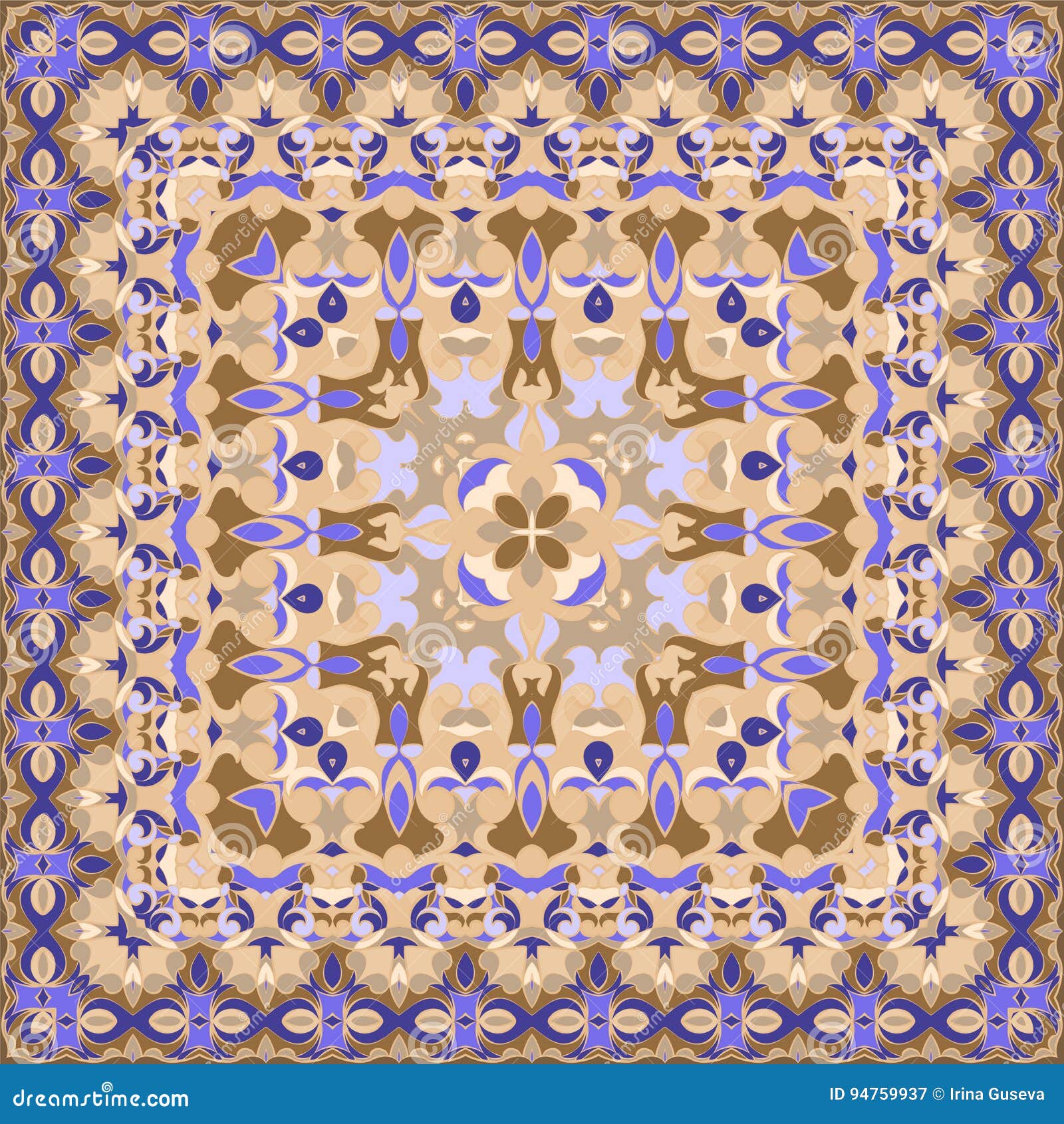 Bright Colored Handkerchief Stock Vector - Illustration of cotton ...