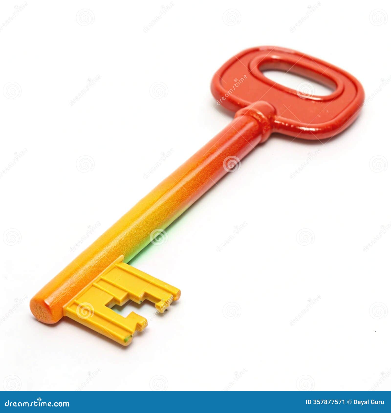 Bright Colored Key on Transparent Background Stock Illustration ...