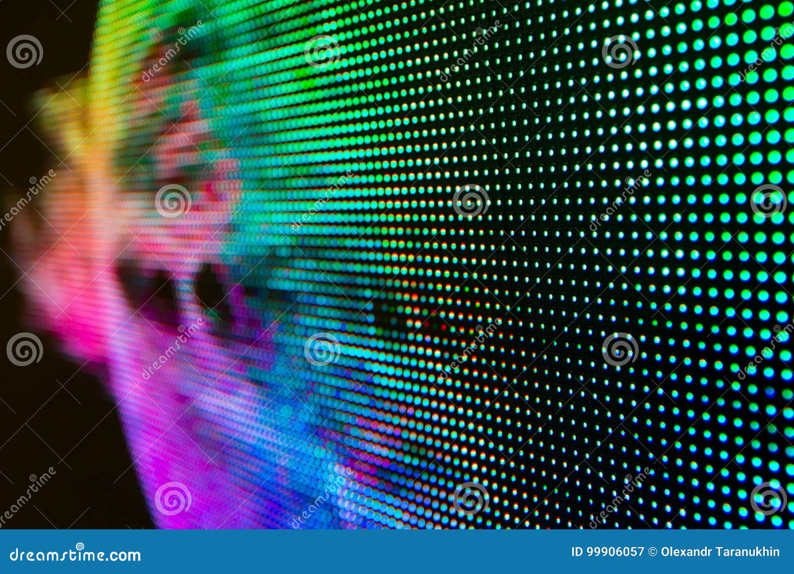 Bright Colored LED Smd Screen Stock Image - Image of closeup, lamp ...