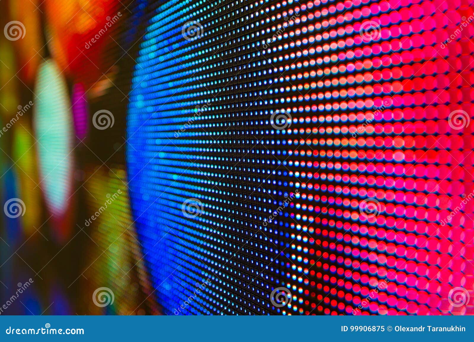 Bright Colored LED Smd Screen Stock Image - Image of display, closeup ...