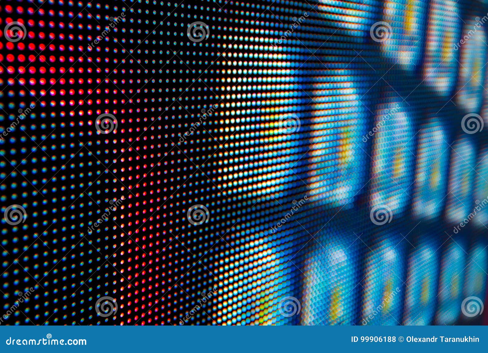 Bright Colored LED Smd Screen Stock Photo - Image of equipment, mesh ...