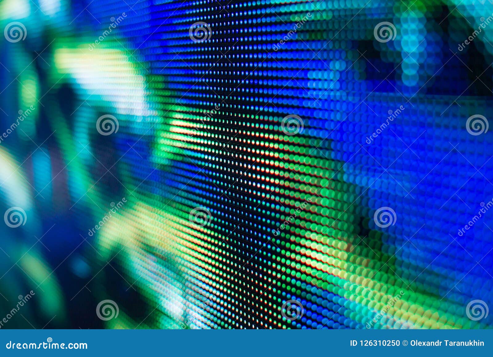 Bright Colored Light LED Smd Screen Stock Photo - Image of dots, design ...