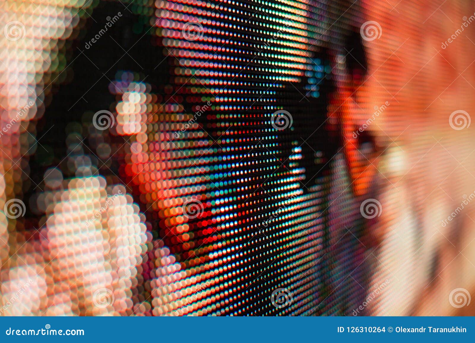 Bright Colored Light LED Smd Screen Stock Photo - Image of equipment ...