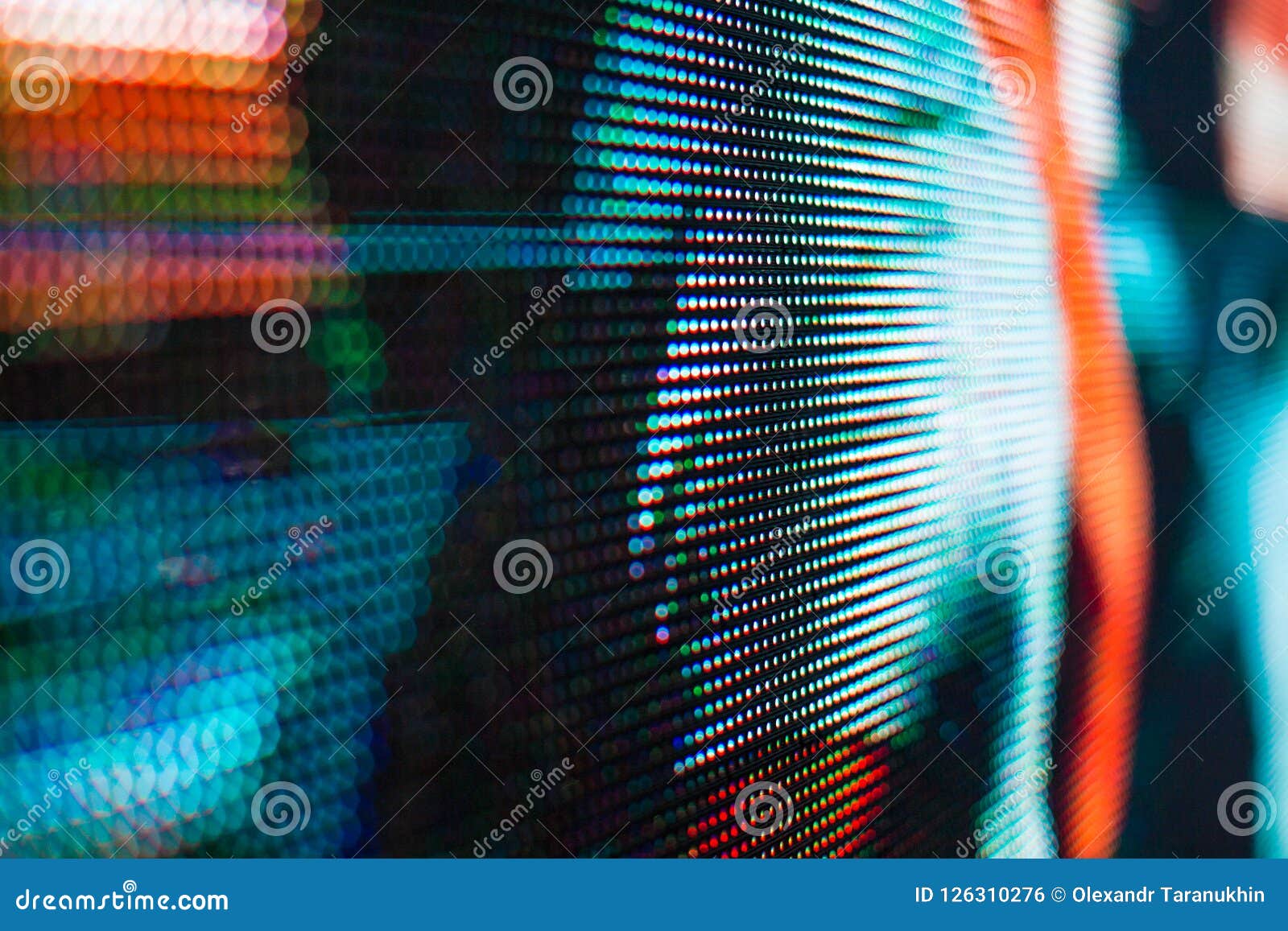 Bright Colored Light LED Smd Screen Stock Photo - Image of abstract ...