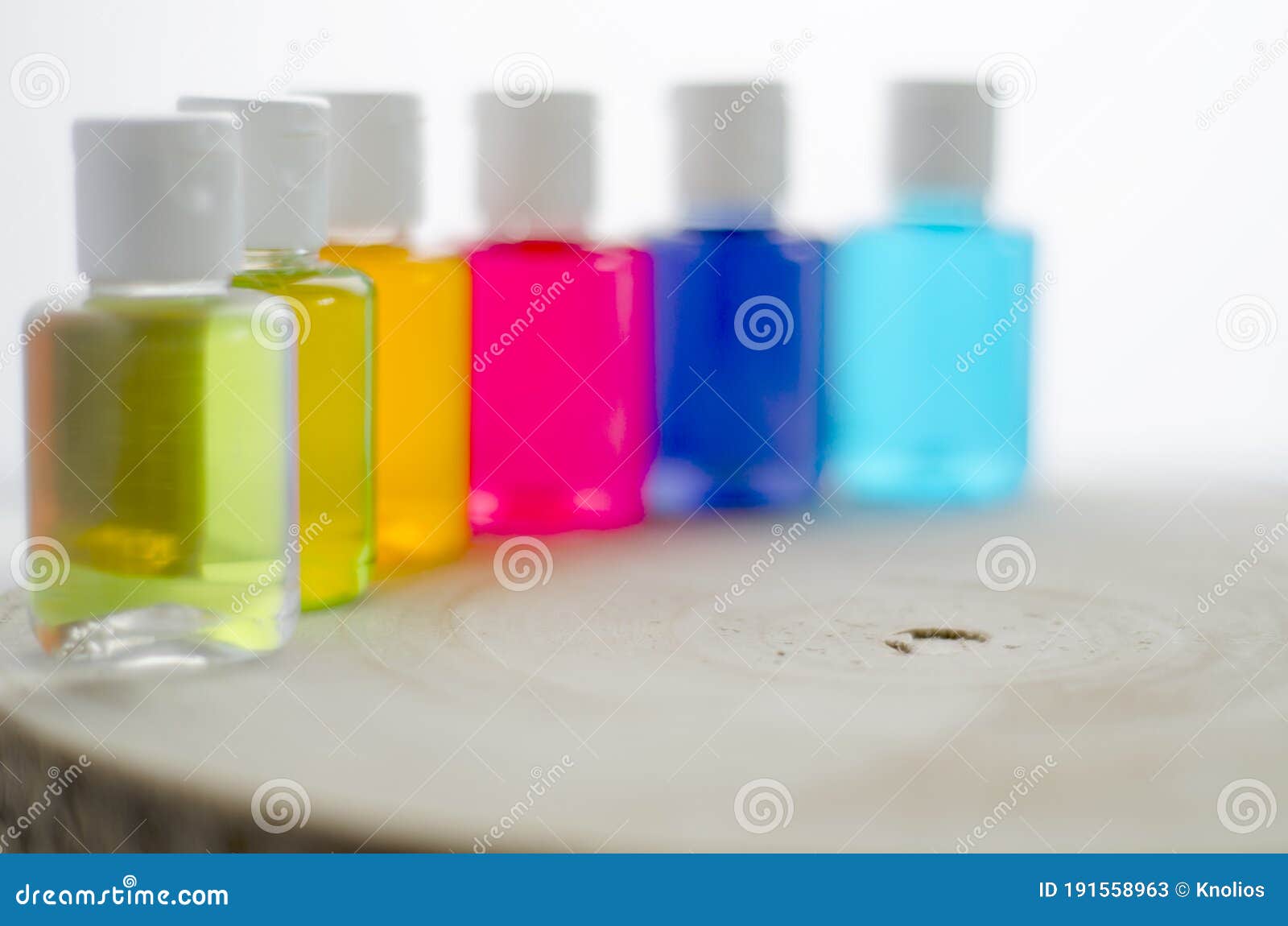 Bright, Colored Liquid on a White Background Stock Image - Image of ...